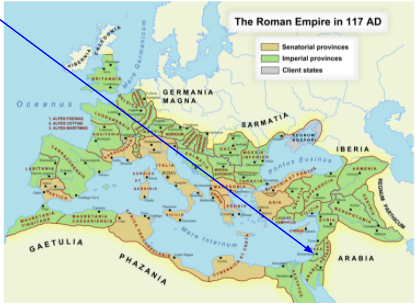 The arrow is pointing to Judea.